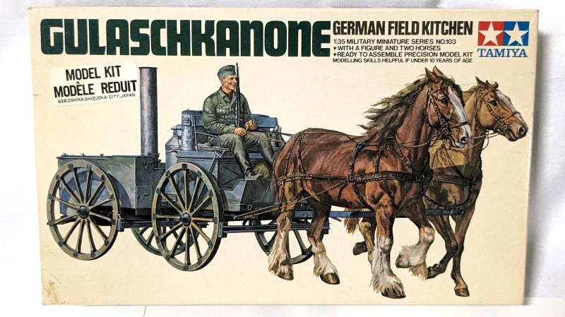 TAMIYA German Field Kitchen 1:25 Scale Model Kit Military Miniatures ...