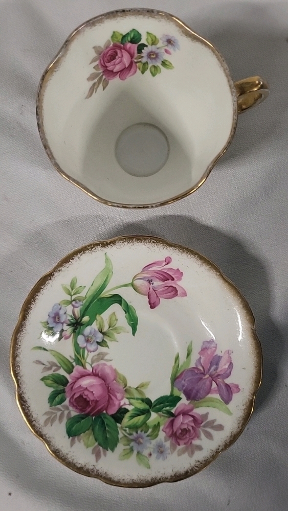 3 Tea Cups & Saucers - Royal Adderly , Duchess & Royal Stuart