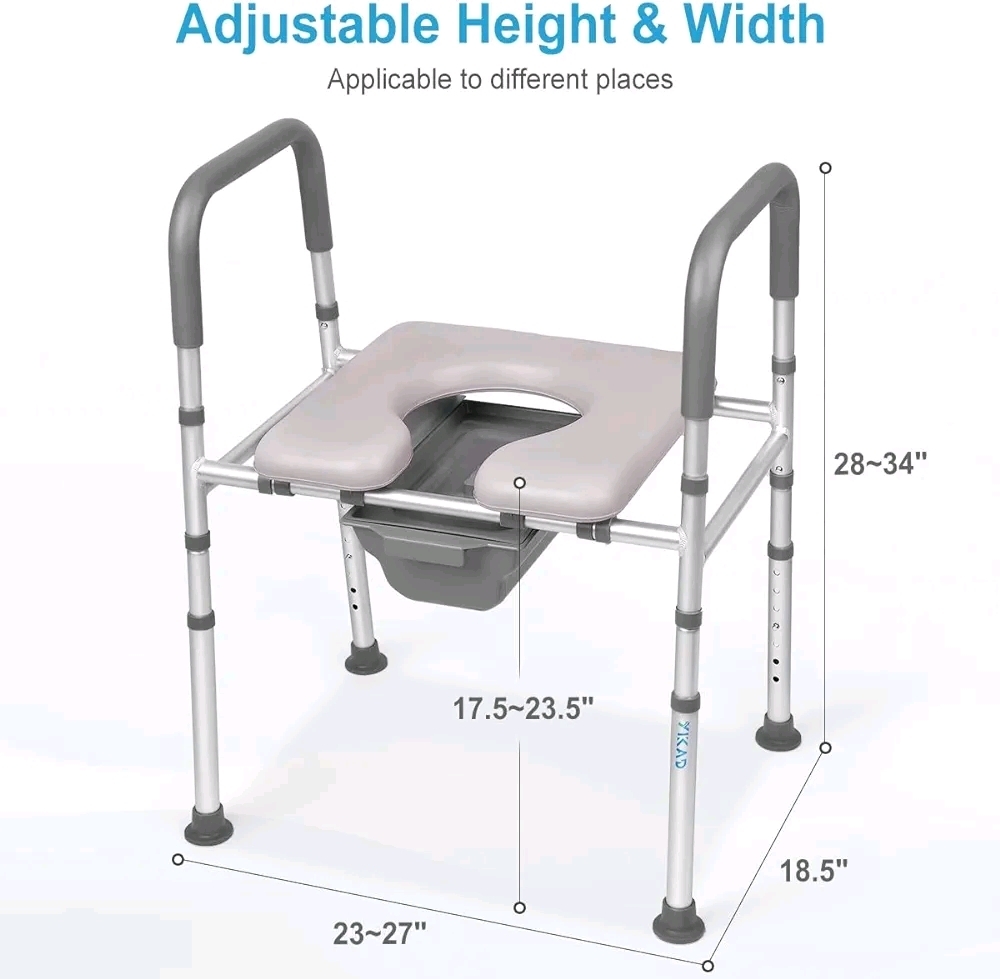New Yikad Raised Toilet Set Commode