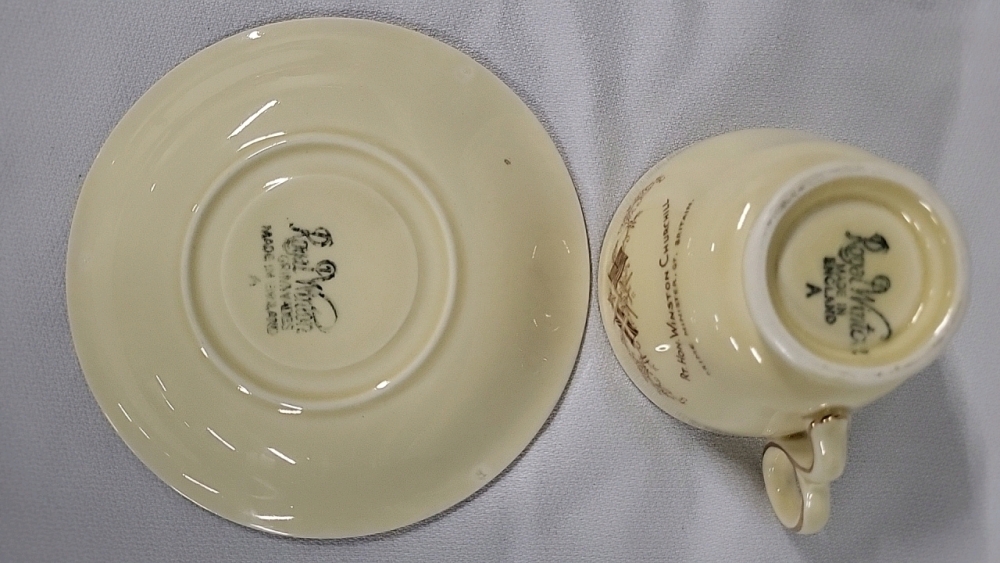 Vintage Royal Winton Winston Churchill Tea Cup & Saucer