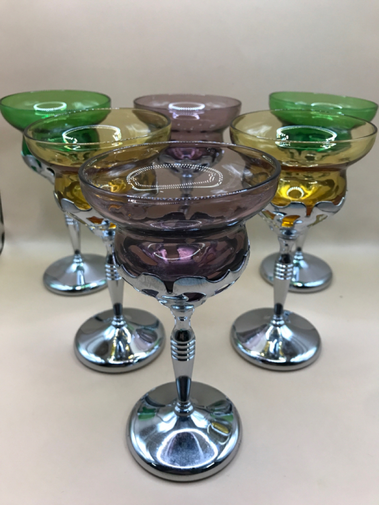 Vintage Art Deco Farber Bro Farberware & Cambridge Multi Colour Glass ...