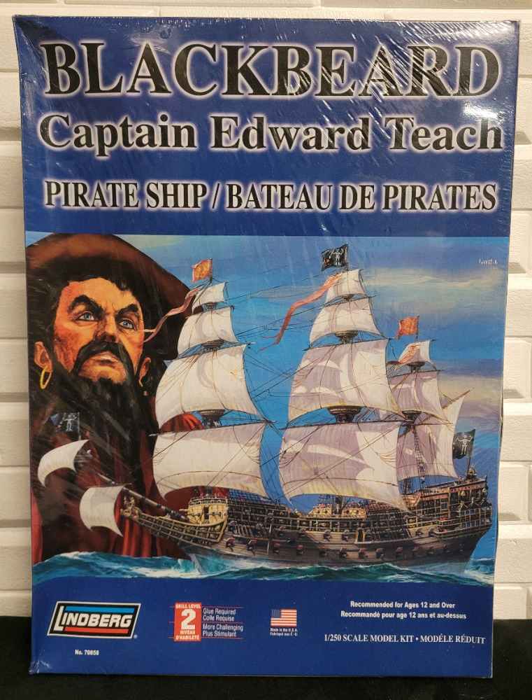 Lindberg Captain Edward Teach Blackbeard Pirate Ship Model Kit , 1:250 ...