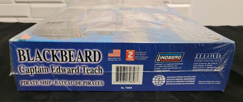 Lindberg Captain Edward Teach Blackbeard Pirate Ship Model Kit , 1:250 ...