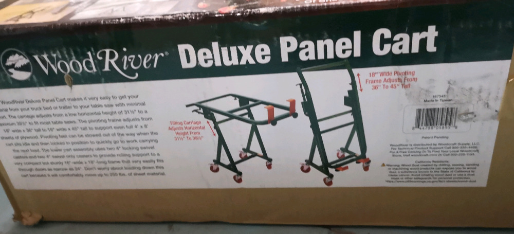 New Wood River Deluxe Panel Cart