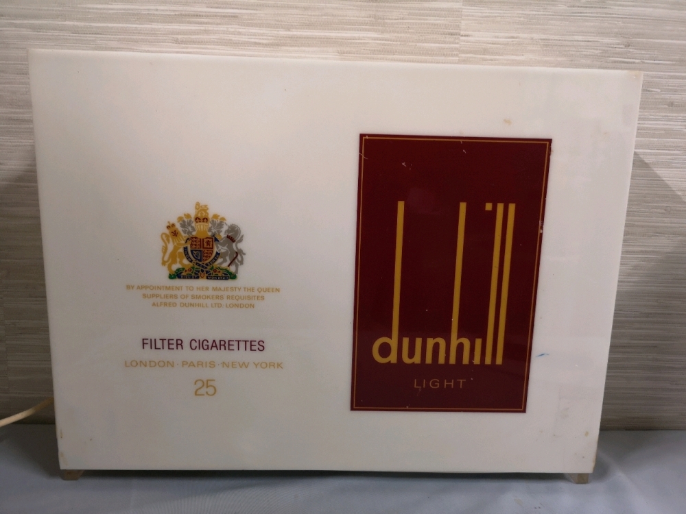 Vintage Dunhill Light Clock Light - Double Sided - Light Works