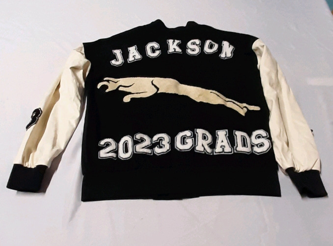 New Jackson Varsity Grad Jacket in Size L