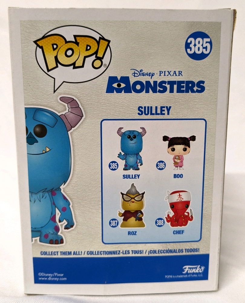 New FUNKO POP! #385 Disney Pixar Monsters SULLEY Vinyl Figure
