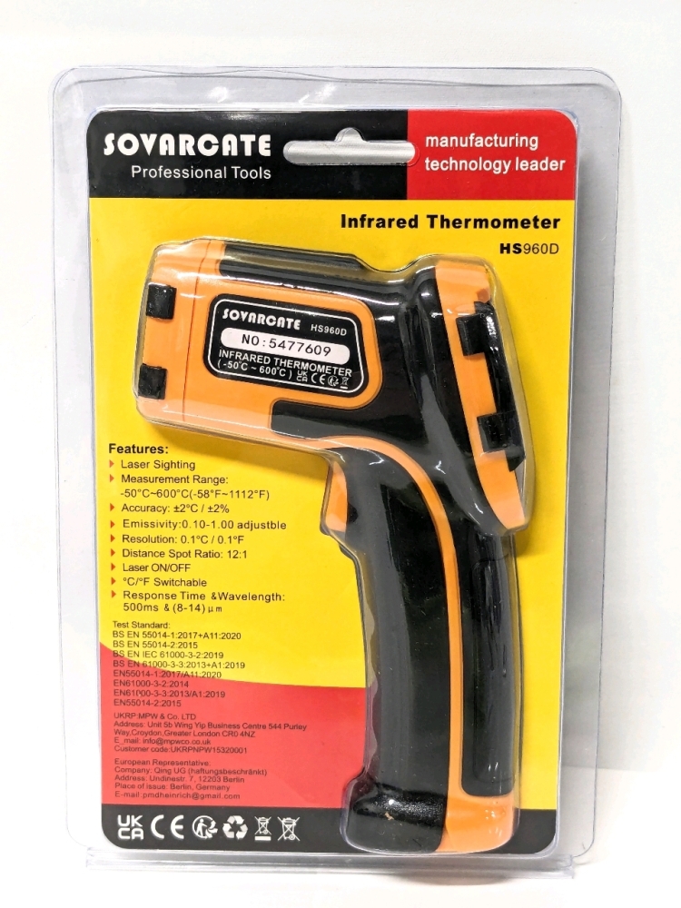 New Infrared Thermometer Non-Contact Digital Laser Temperature Gun ...