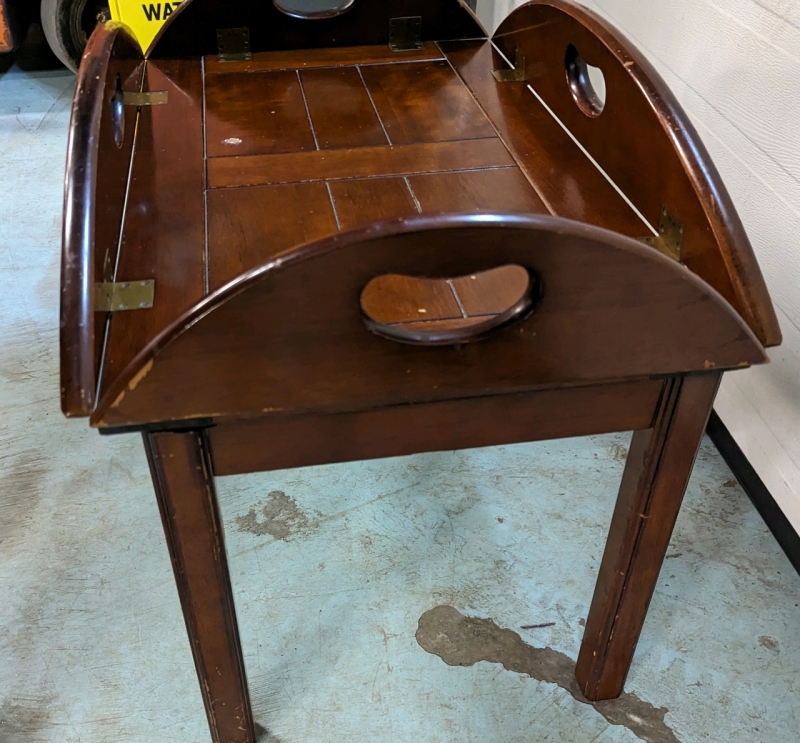 Vintage Bombay Company Butler Tray Table With Fold Up Sides. 27 by 17 ...