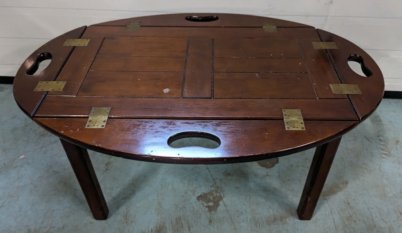 Vintage Bombay Company Butler Tray Table With Fold Up Sides. 27 by 17 ...