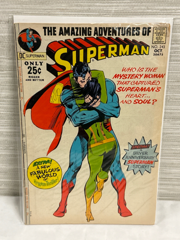 5 Superman DC Comics Issue #241, 242, 243, 244 & 246 1970’s Bronze Age ...