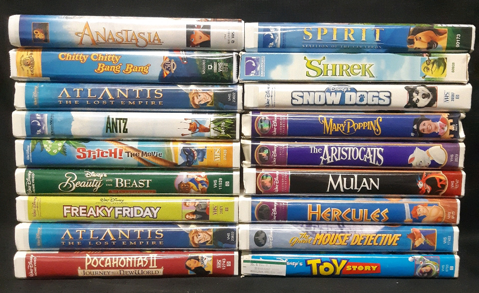 18 Vintage Assorted Family VHS Tapes | Includes DreamWorks, Walt Disney ...
