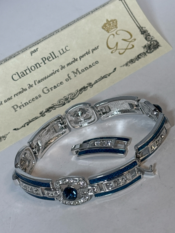 Clarion-Pell Princess Grace Kelly of Monaco Bracelet With box and extra ...