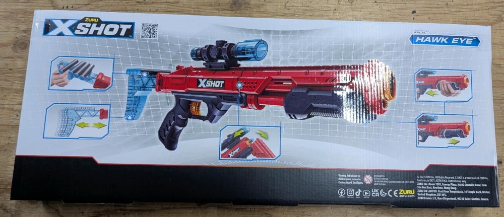 New: Zuru X Shot Excel Hawkeye Dart Blaster