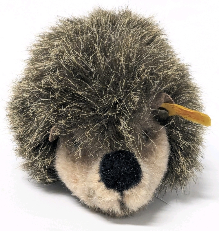 Absolutely Adorable Vintage STEIFF Germany Mini Hedgehog Plush with Ear Button & Cloth Tag - 6 Long