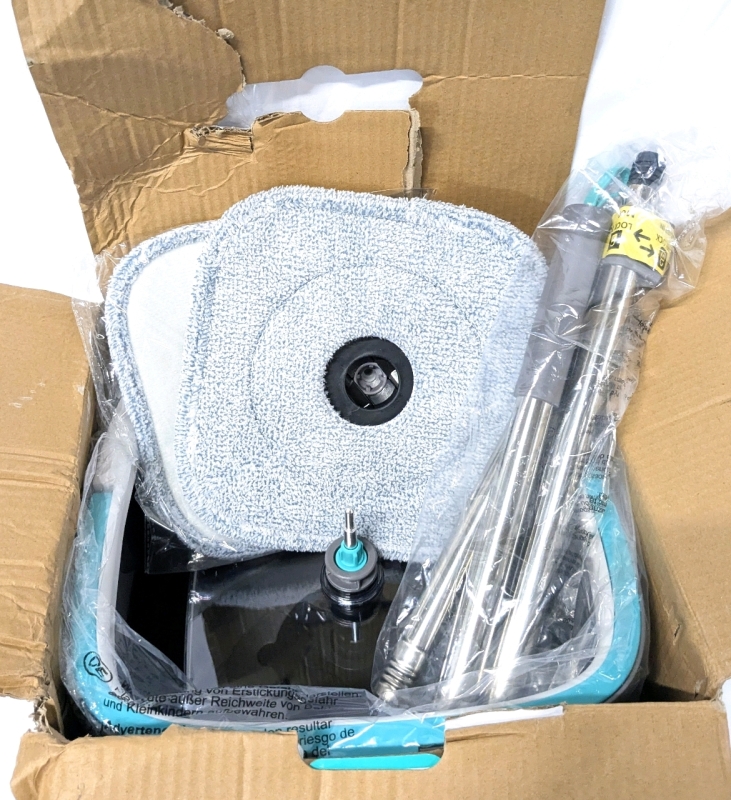 As-New in Box TRUECLEAN Mop & Bucket System : Dual Tank Self Cleaning ...