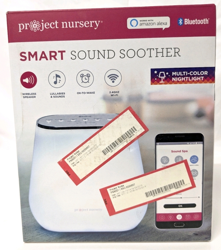 As-New Smart Sound Soother with Multi-Color Nightlight for Children and ...