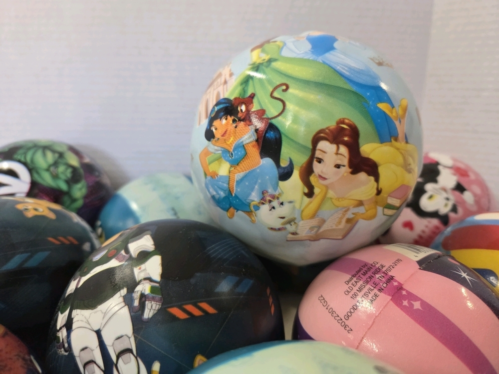 12 New | Variety Sized Bouncy Balls | Includes Designs from DISNEY ...