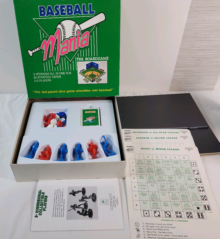Baseball Mania ...The Boardgame , Complete