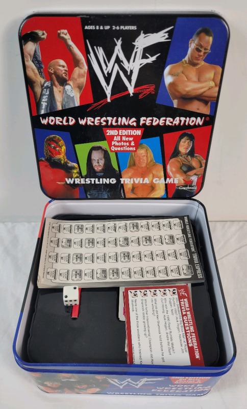 Two (2) WWF Wrestling Board Games . 1999 WWF Trivia Game & WWF DVD ...