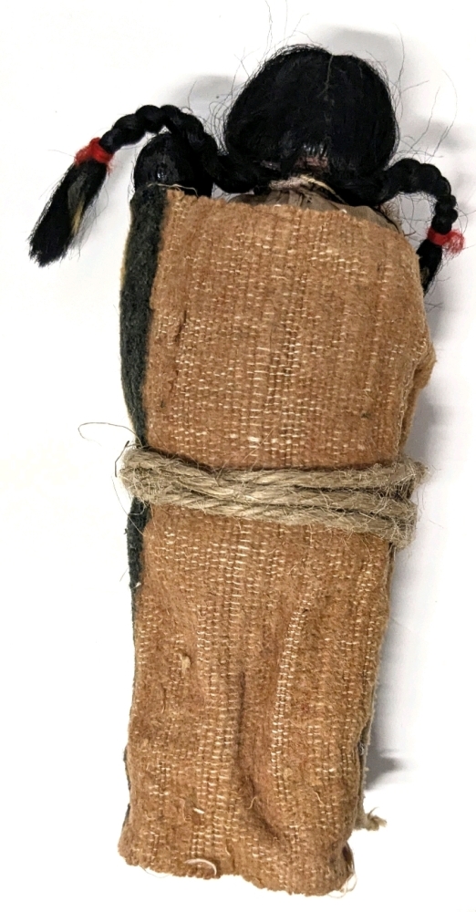 Vintage SKOOKUM Doll with Baby, 7.75 Long