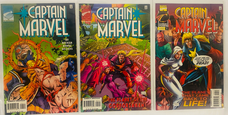 [Complete Run] 7 Marvel Captain Marvel Comics (1995-1996), Issues #0, 1-6