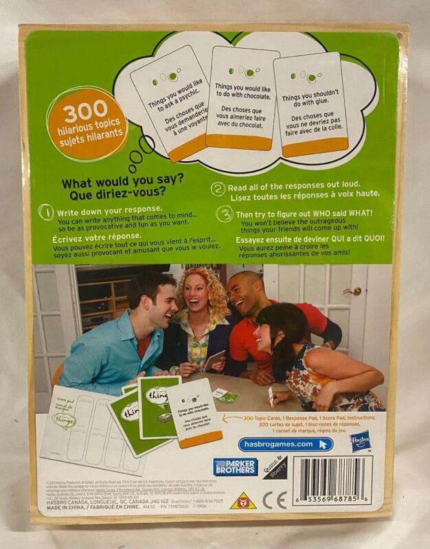 New/Sealed The Game of Things Card Game for Adults