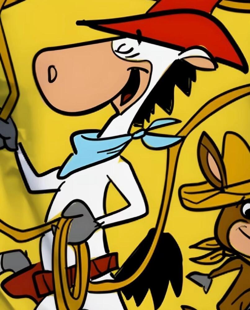 New Size XL Quick Draw McGraw Baba Looey Polyester Men's Casual 3D ...