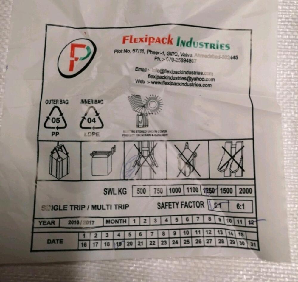 2 New Flexipack Industries Large Bags