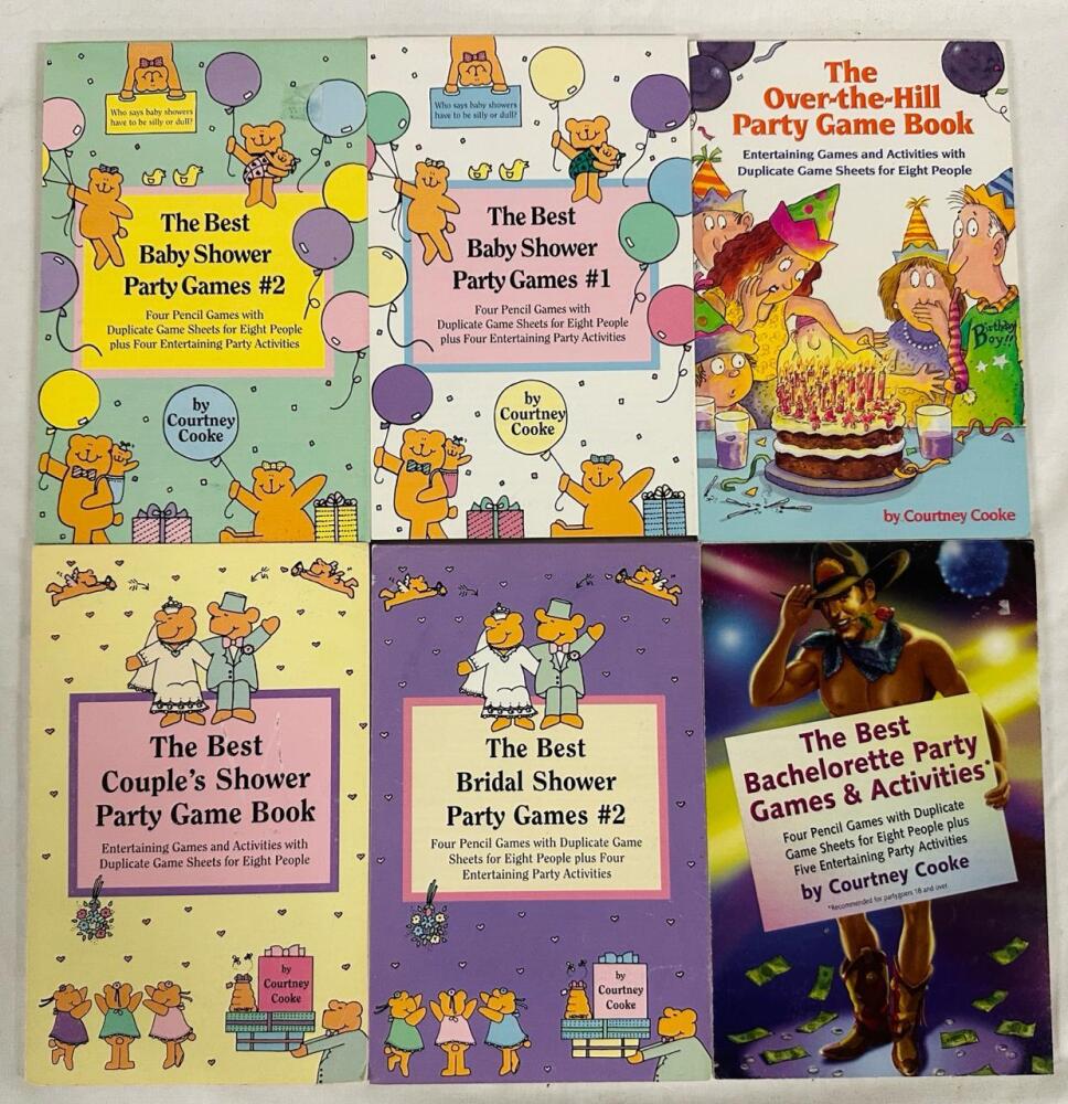 6 Adult Party Game Books, Includes Birthday, Baby Shower, Bachelorette ...