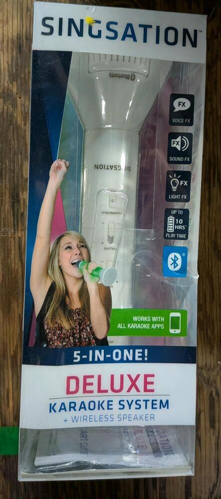 8 New Sing Station Deluxe 5-in-1 Karaoke System.