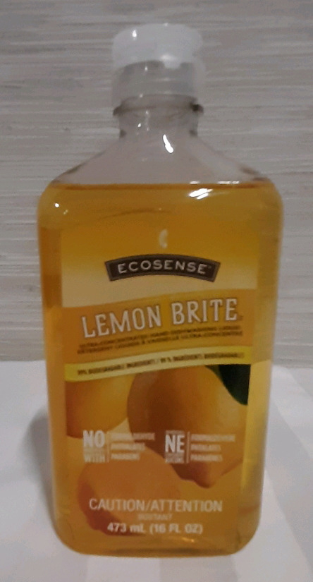 New Ecosense Lemon Brite Ultra Concentrated Dishwashing Liquid 473 ml