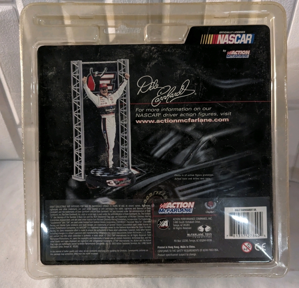 Limited Edition Nascar Dale Earnhart Mature Collectors Driver Action ...