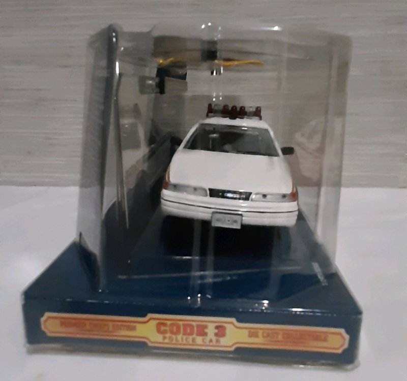Vintage Diecast Code 3 Collectibles Police Car featuring a Ford OPP ...